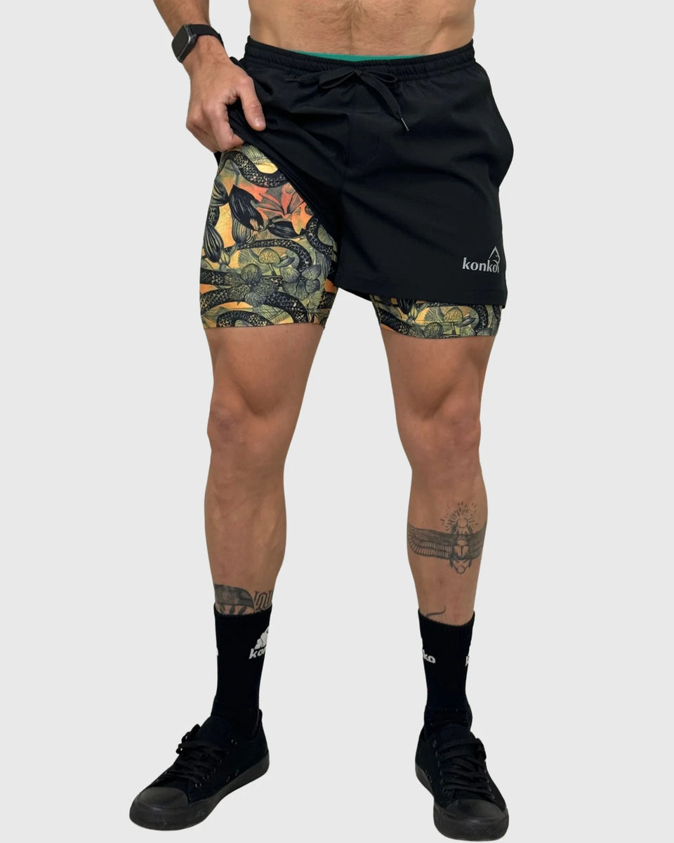 Eco Short konko 2 en 1 Black Mamba – PlusSport